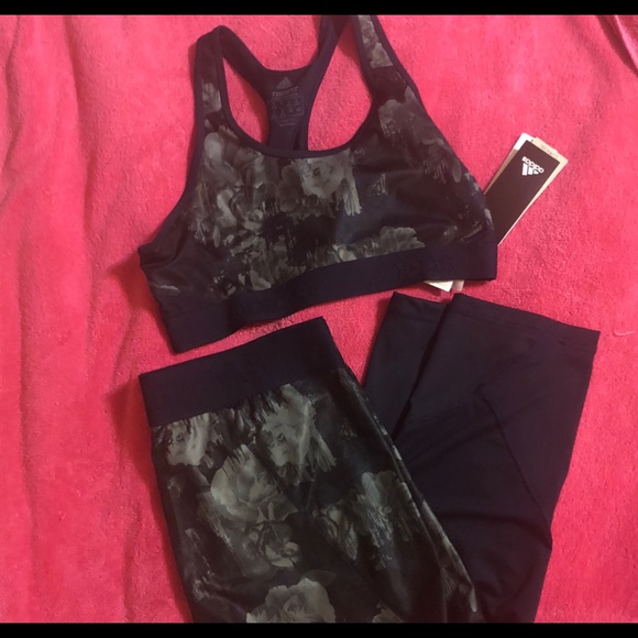 adidas | Pants & Jumpsuits | Adidas Two Piece Workout Set | Poshmark